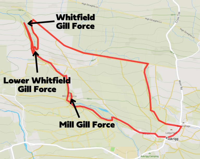 Askrigg Waterfalls Walk: Mill Gill Force and Whitfield Gill Force